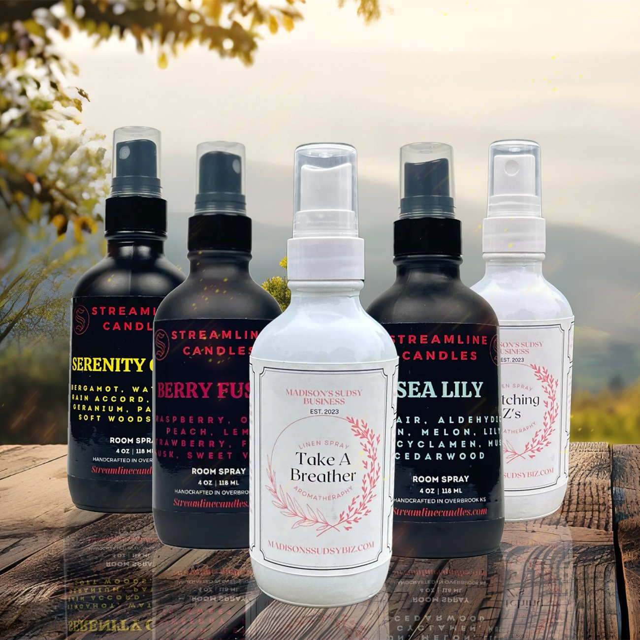 Room & Linen Sprays – Streamline Candles